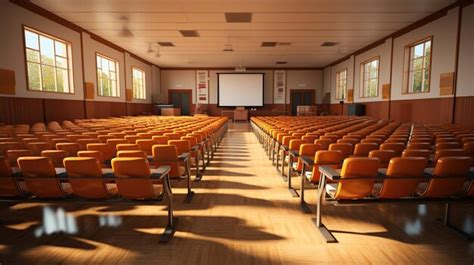 Premium Ai Image Empty Lecture Hall