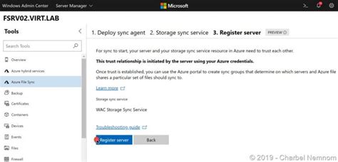 How To Set Up Azure File Sync In Windows Admin Center Servermgmt Charbel Nemnom Mvp Mct