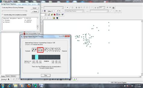 map of the analysis showing nearest neighbour analysis 3 7 summary of