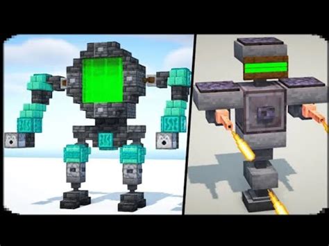 Minecraft Robots Build And Hacks Easy YouTube