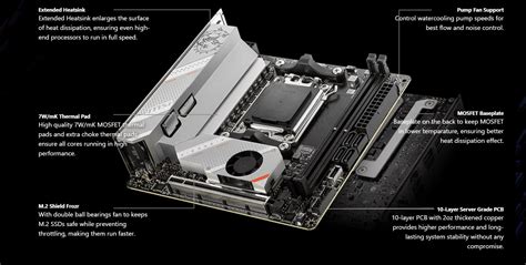 MSI MPG B650I EDGE WIFI AM5 Mini ITX Motherboard AMD B650 Chipset 2x DDR5 Slots 64GB Max