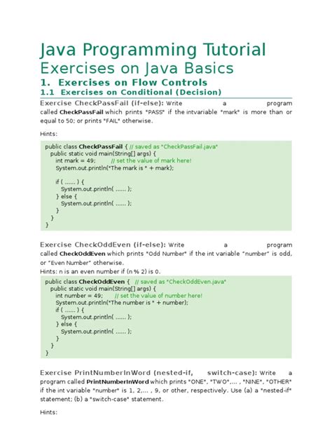Java Programming Tutorial Pdf Prime Number Command Line Interface