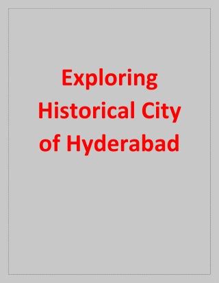 PPT Exploring Historical City Of Hyderabad PowerPoint Presentation Free Download ID 7807819