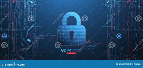 Cyber Security Or Network Protection System Privacy Stock Vector Illustration Of Personal