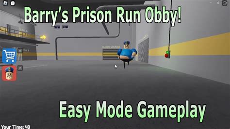 Roblox Barrys Prison Run Obby Easy Mode Gameplay Youtube