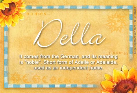 Della Name Meaning Della Name Origin Name Della Meaning Of The Name