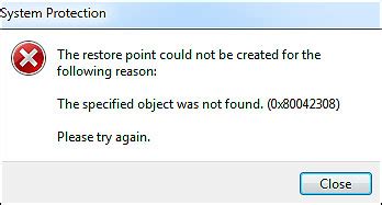 Troubleshooting System Restore Point Error Code X On Windows Computer IR Cache