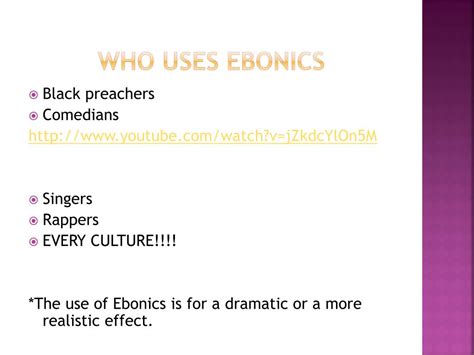 Ppt Ebonics Black English African American Vernacular English