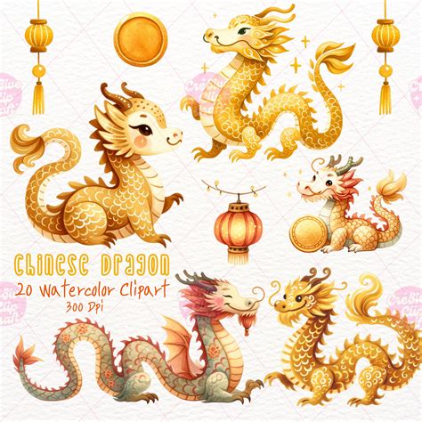 Chinese New Year Clipart Chinese Dragon Watercolor Dragon Png Lunar New Year Year Of Dragon Cny