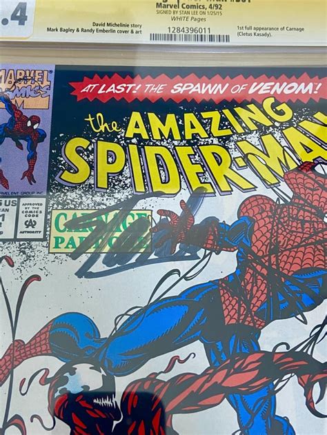 Asm 361 Signed By Stan R Cgccomics