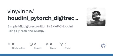 github vinyvince houdini pytorch digitrecognition simple ml digit