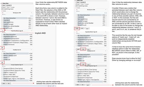 Is It Possible To Make Relationship Between Two Columns In A Data Filter Easier Jmp User