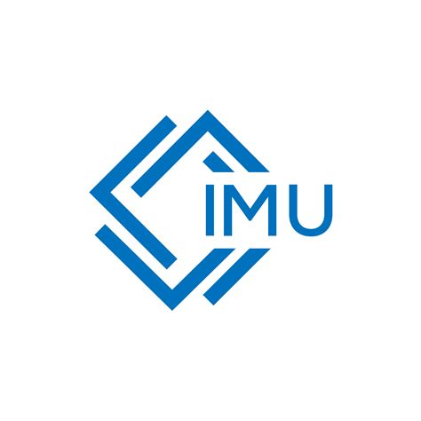 Imu Letter Logo Design On White Background Imu Creative Circle Letter