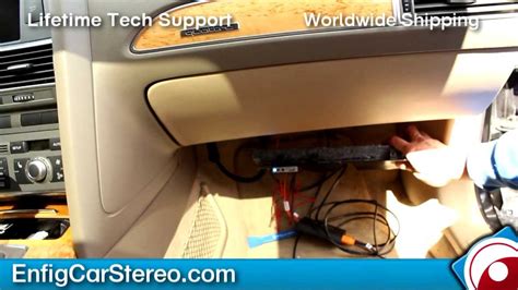 Installation iPod Bluetooth iPod AUX USB adapter Audi A6 05-09 Dension ...