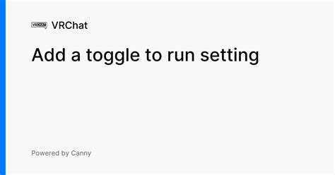 Add A Toggle To Run Setting Voters Vrchat