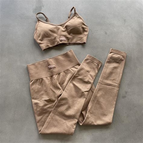 Brown Bo Tee Workout Set ･ﾟ ･ﾟ ･ﾟ ･ﾟ Depop