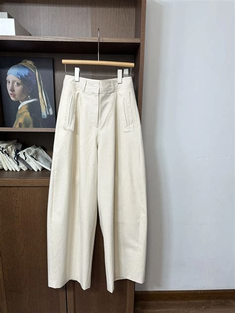 Женские однотонные широкие брюки из хлопка | AliExpress