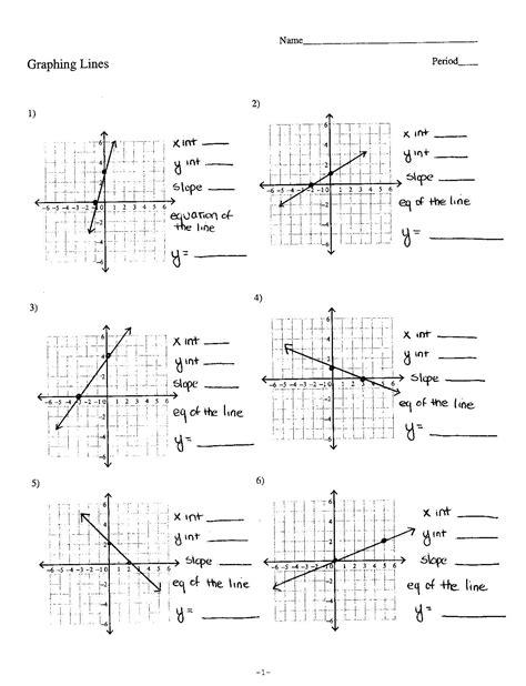 Writing Linear Equations Worksheet E Streetlight