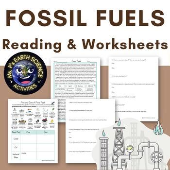 Fossil Fuels Coal Oil And Natural Gas Reading And Worksheets