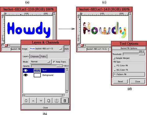 Gimp Advanced Guide The Bucket Fill Tool