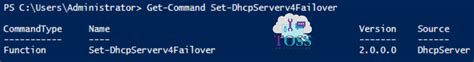set dhcpserverv4failover powershell cmdlets toss