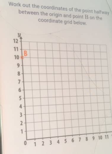 solved work out the coordinates of the point halfway between the