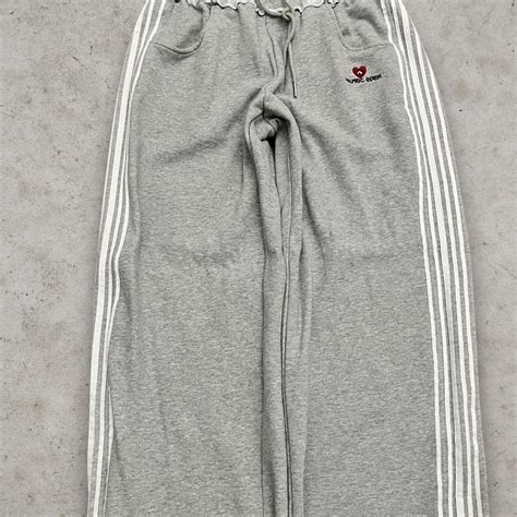 Baggy Grey Double Waisted Sweatpants Size Medium Depop