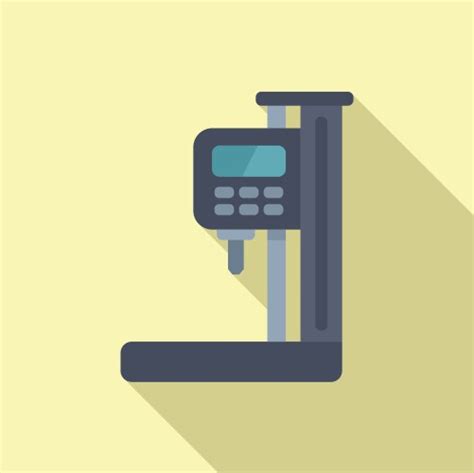 Automated Cnc Machine Icon Simple Printer Vector Image