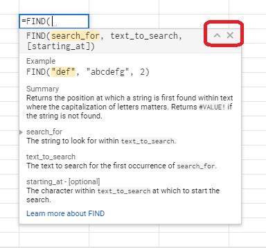 The Floating Formula Window Appears In Front Of The Sheet Disallowing One To Select The Cells