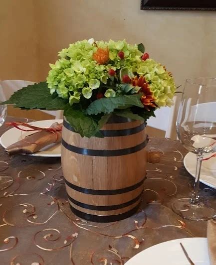 Mini Wine Barrel Centerpiece — Party Rentals Miami Event Rentals Ft