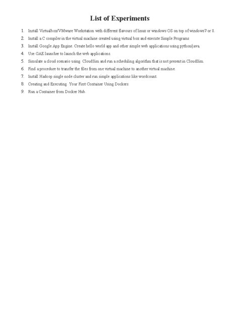 Ccs335 Cloud Computing Virtual Machine Setup And Configuration Guide