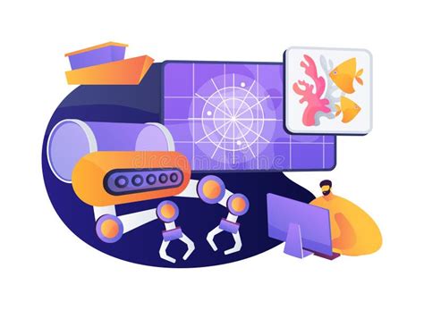 Robotic Systems For Deep Sea Exploration Abstract Concept Vector