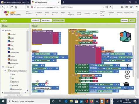 my app crash but i dont know why no method named column mit app