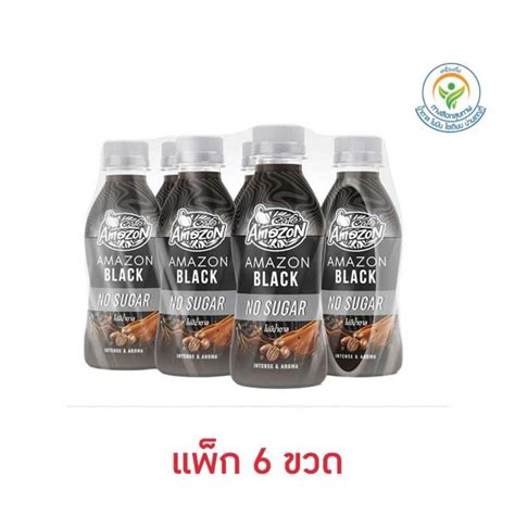 อเมซอน แบล็ค สูตรไม่มีน้ำตาล 200 มล แพ็ก 6 ขวด Shopee Thailand