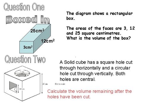 The Diagram Shows A Rectangular Box Cm