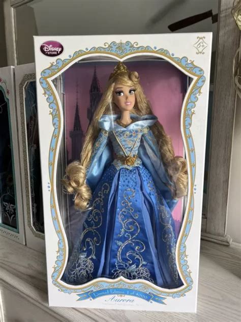 Disney Sleeping Beauty Limited Edition Aurora Blue Dress 17” Doll Le £