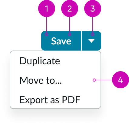 Split Button Horizon Design System