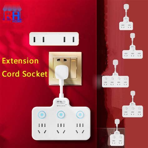 Ruby Home Multifunctional Socket Plug Universal Socket Power Supply Extension Outlet Socket