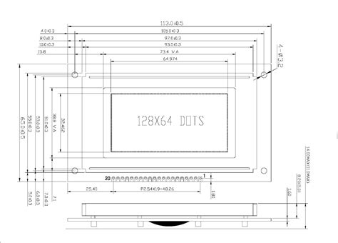 LCD Panel COB Blue White LCD Module