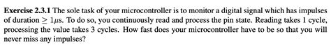 Exercise 231 The Sole Task Of Your Microcontroller