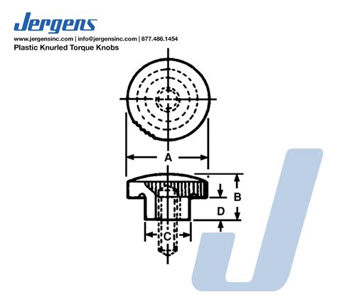 Plastic Knurled Torque Knobs Jergens Specialty Fasteners Jergens Inc