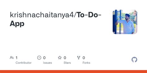 Github Krishnachaitanya4to Do App