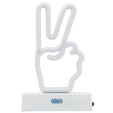 Neon Peace Desk Light Yokico