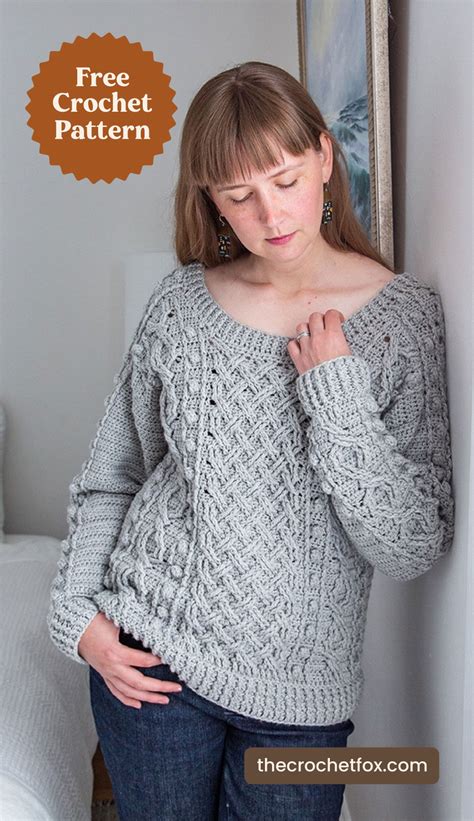 Crochet Cable Sweater Free Pattern Artofit