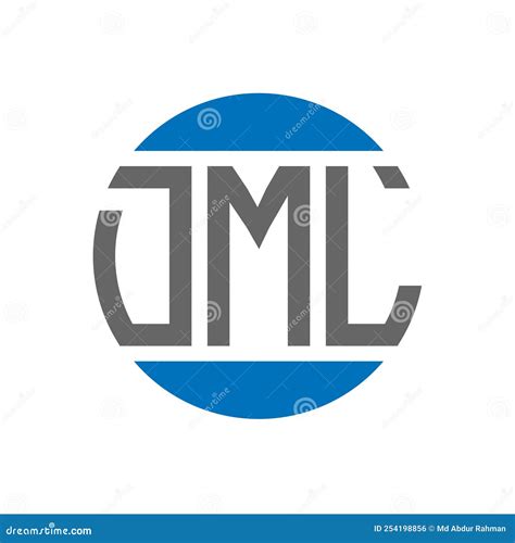 DML Letter Logo Design On White Background DML Creative Initials Circle Logo Concept DML