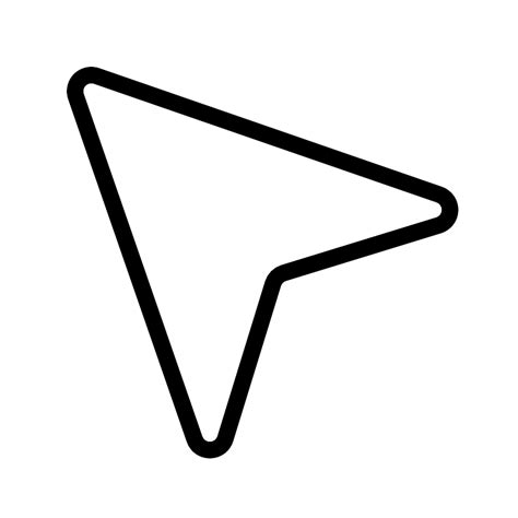 Navigation Arrow Thin Vector SVG Icon SVG Repo