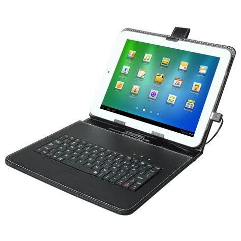 Tablet Pc Keyboard Case Suit For 9 7in Tablet Usb Keyboard Protective Slim Leather Smart Cover