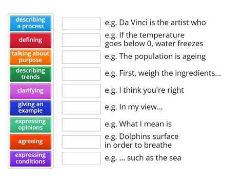 Lesson 5 Communicative Functions Match Up Lesson 5 Communicative Functions Match Up