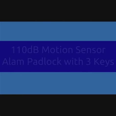 Door Padlock Motion Sensor Security Siren Alarm Lock Wittymart