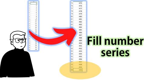 Fill Number Series In Excel Youtube